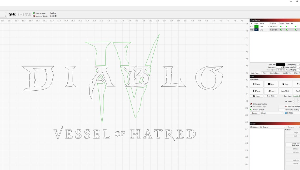 Diablo 4 Vessel of Hatred Logo SVG, DXF, AI File - Etsy
