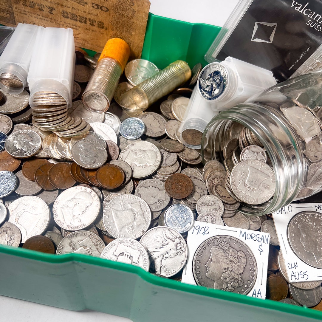 Monster Box Mixed Coin Lot vintage U.S. Coins LIQUIDATION SALE - Etsy