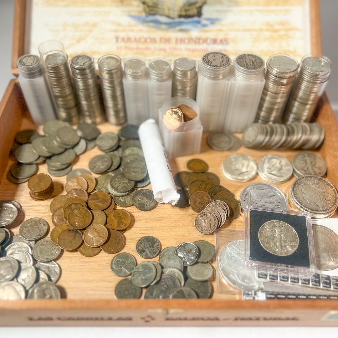 Cigar Box Mixed U.S. Coin Lot vintage LIQUIDATION SALE - Etsy