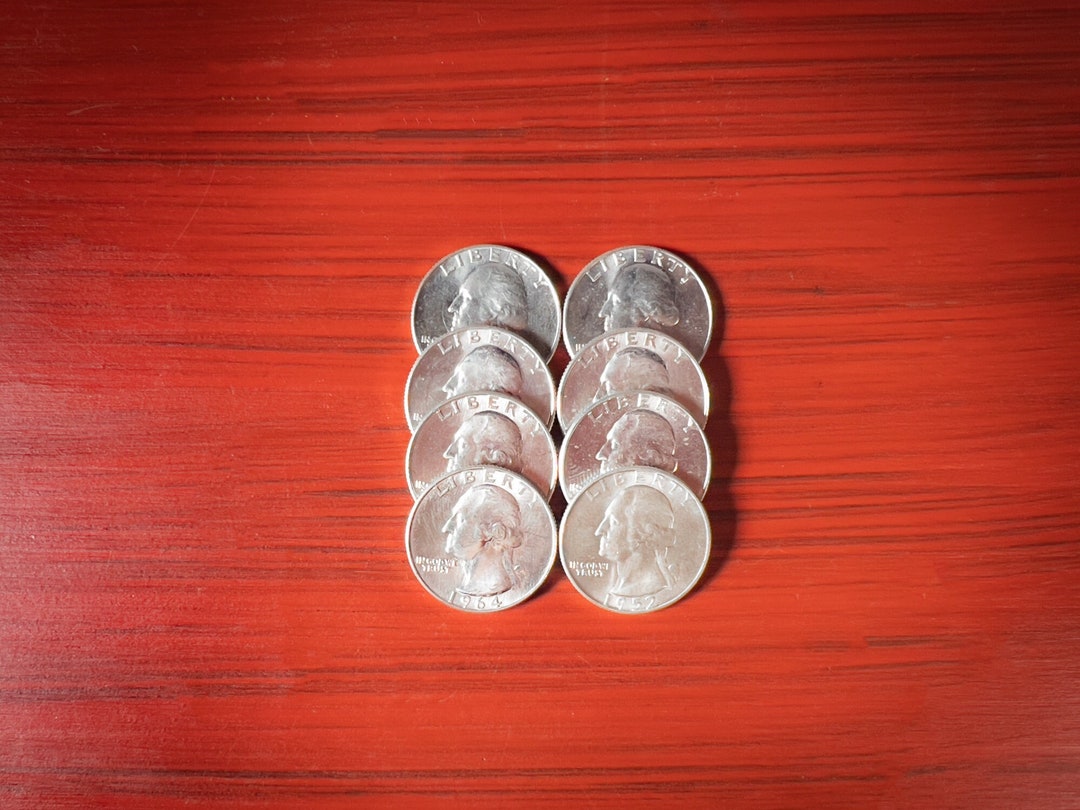 UNCIRCULATED SILVER QUARTERS 2 Dollars Face Value - Etsy