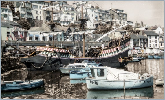 THE GOLDEN HIND Brixham Devon Photographic Fine Art Print - Etsy