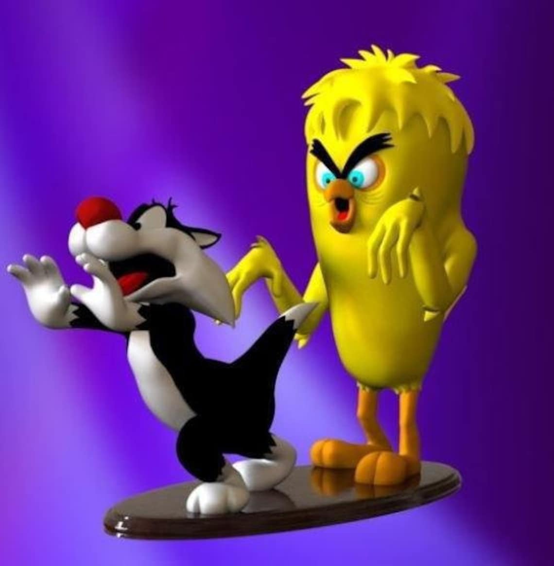 Tweety Monster and Silvester 3D STL File - 3D Design 3D Printer Tweety ...