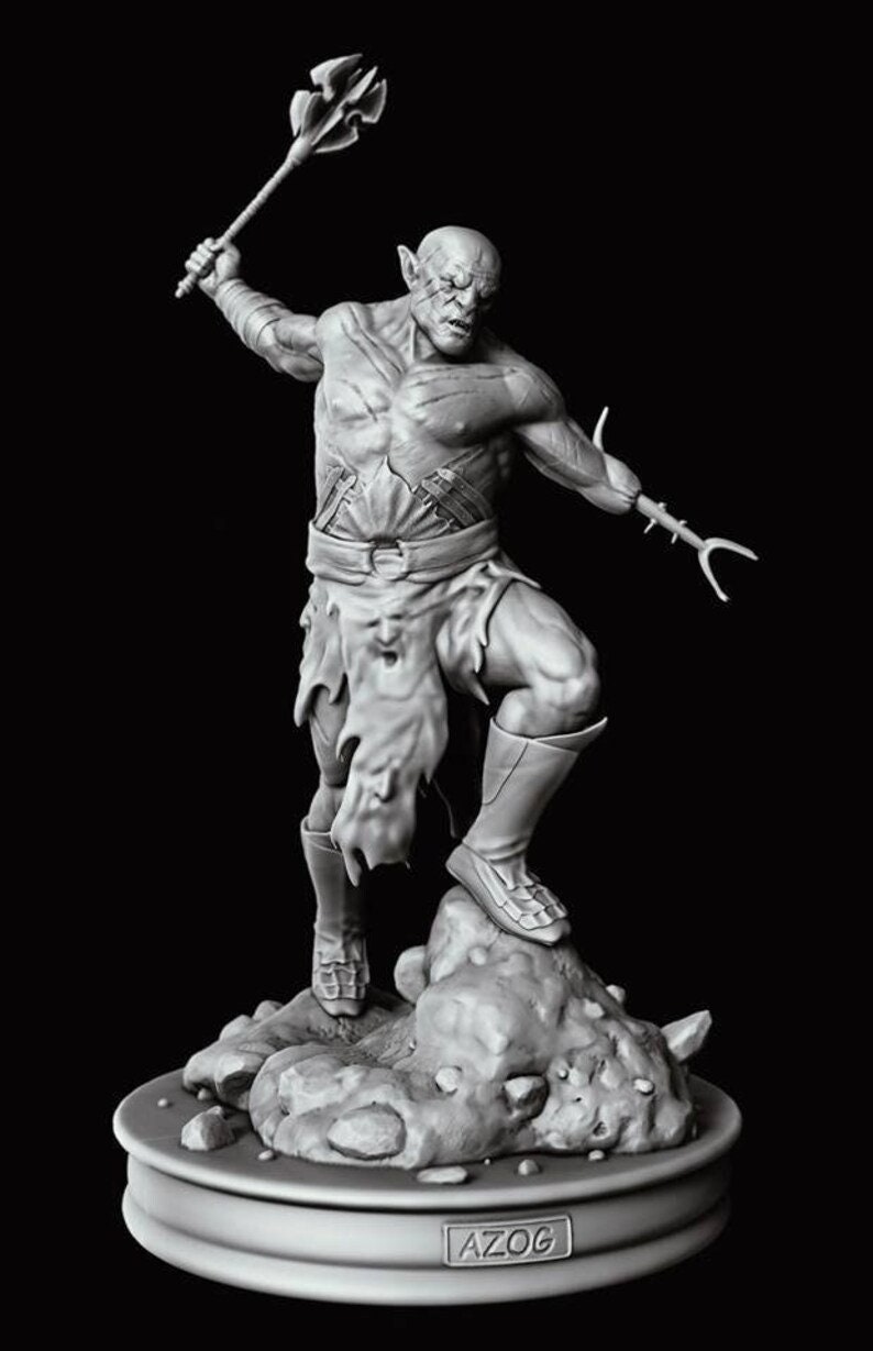 Azog Lotr 3D STL File - 3D Design 3D Printer Azog STL - Etsy