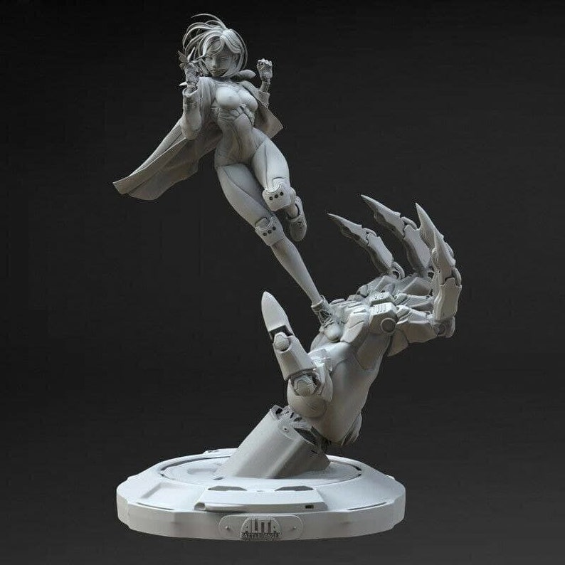 Alita Two Figure 3D STL File - 3D Design 3D Printer Alita Figure STL ...