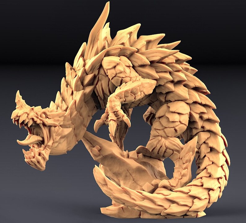 Legendary Design the Depths Dragon 3D STL File - 3D Design 3D Printer ...