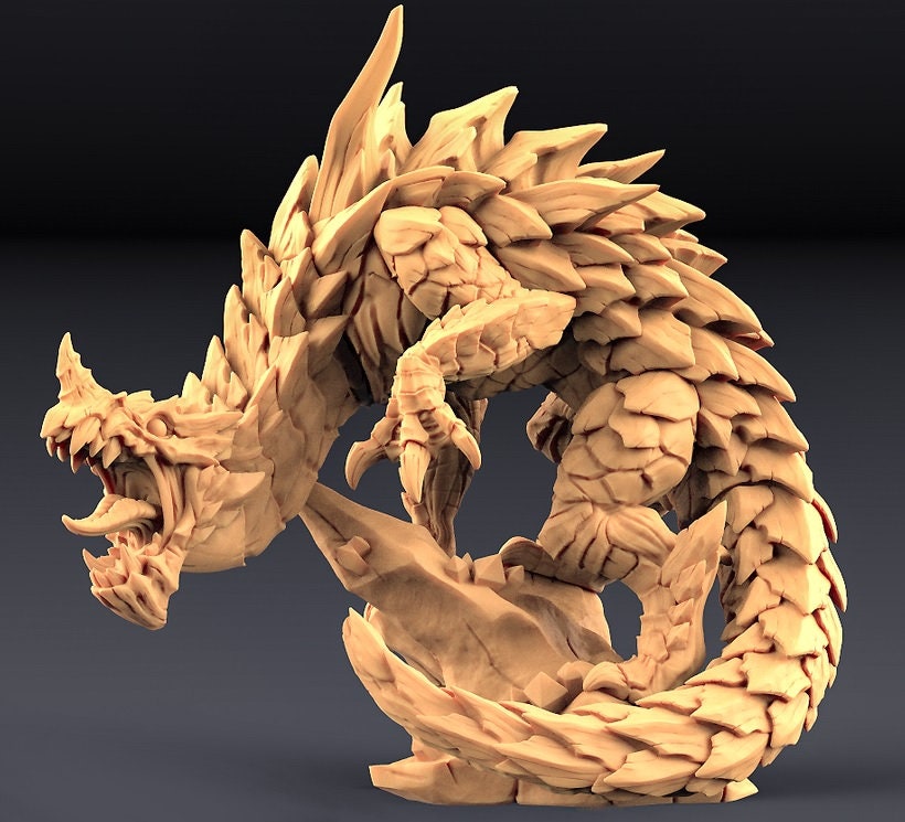 Legendary Design the Depths Dragon 3D STL File 3D Design 3D Printer ...