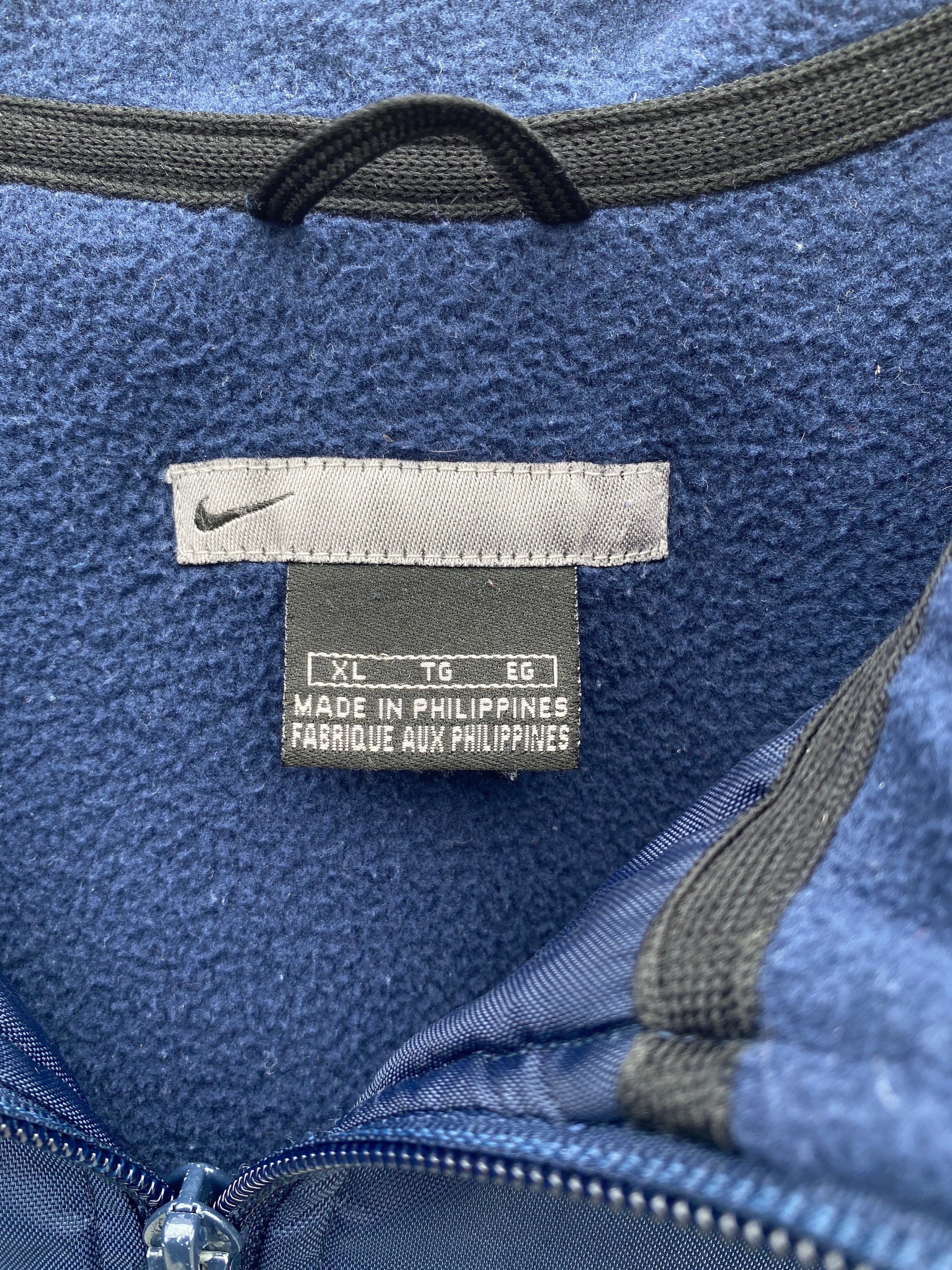 Vintage 2000s Nike Windbreaker Jacket / Fleece Lined / Vintage Overcoat ...