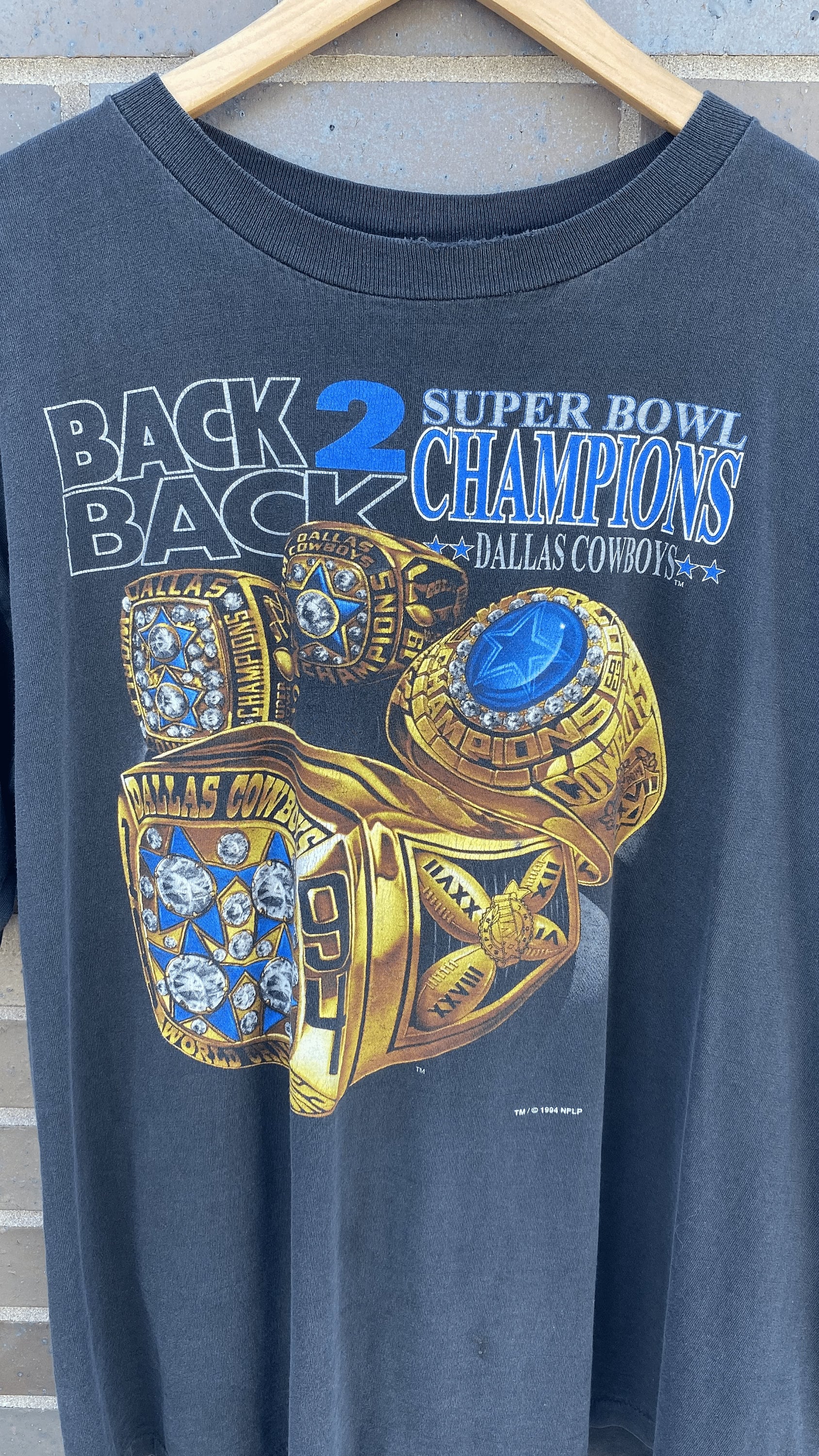 Vintage 1994 Dallas Cowboys NFL Football T-shirt / Super Bowl / Single ...