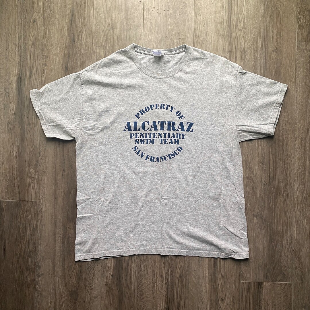Vintage 90s Alcatraz Penitentiary Prison T-shirt / San Francisco / Swim ...