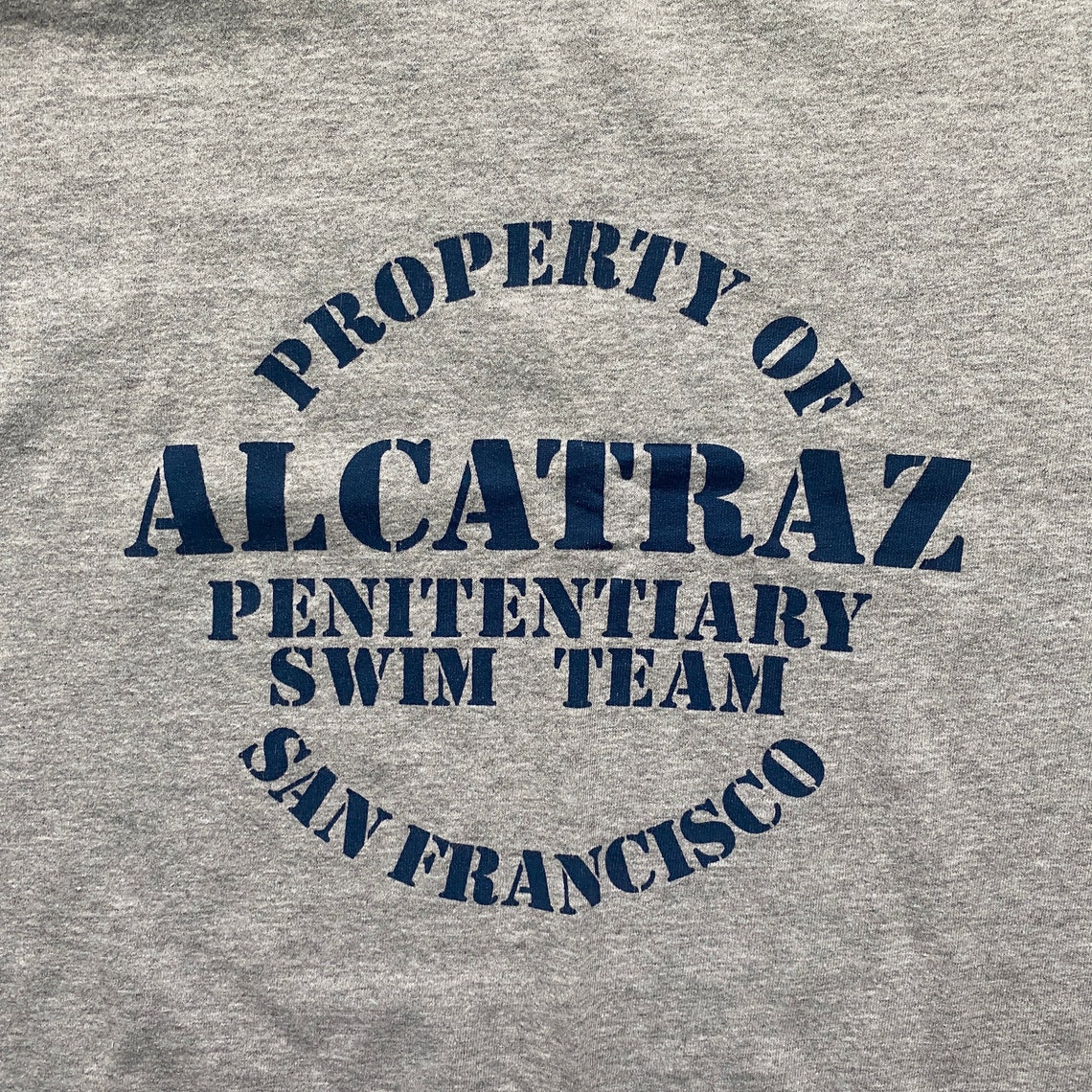 Vintage 90s Alcatraz Penitentiary Prison T-shirt / San Francisco / Swim ...