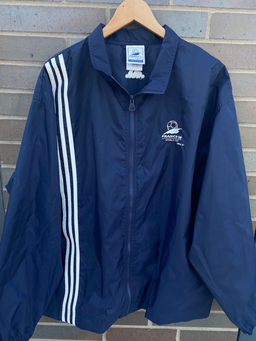 Vintage 1998 Adidas Full Zip Windbreaker Jacket / FIFA Soccer ...