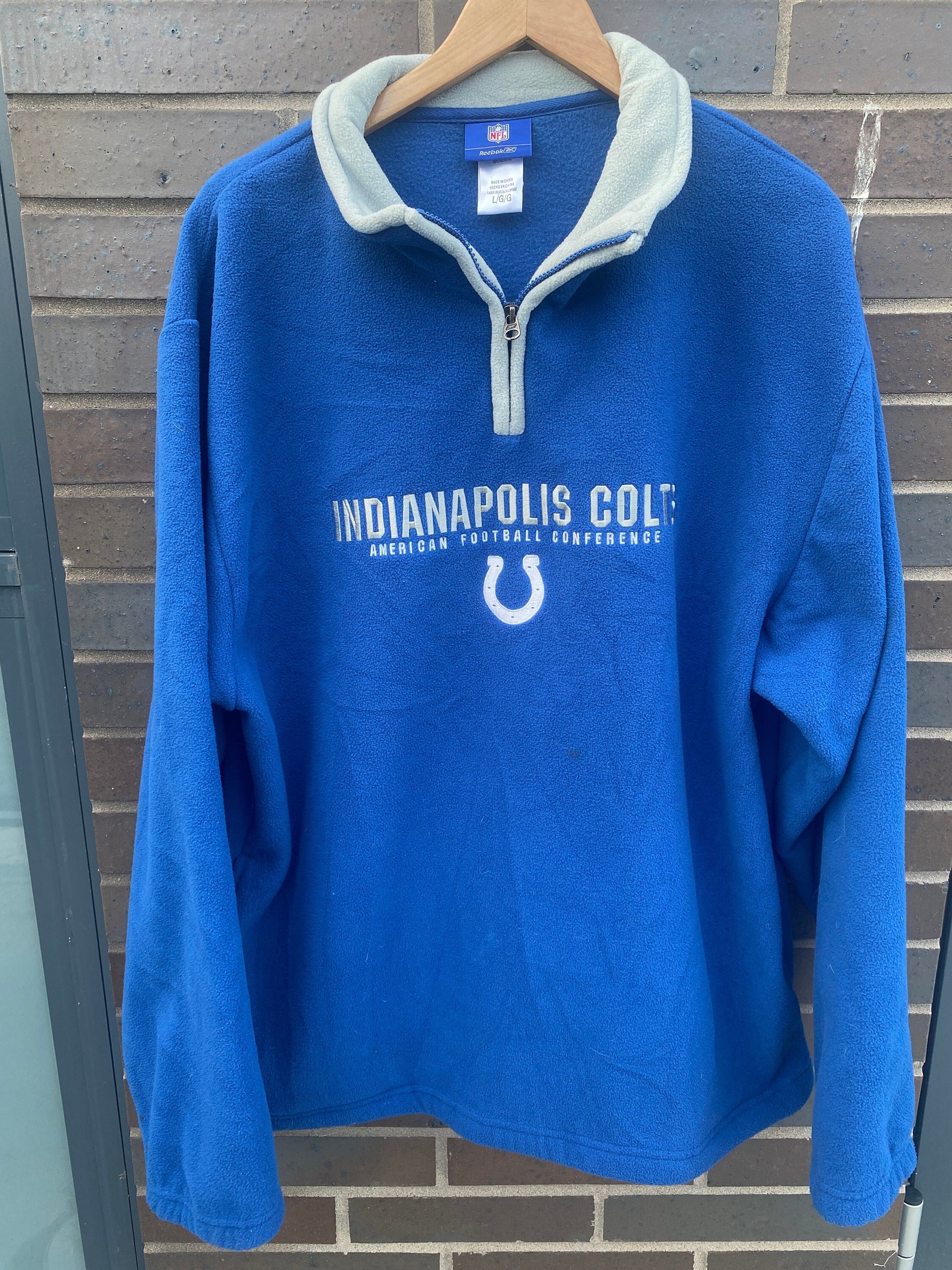 Vintage 90s Indianapolis Colts Quarter Zip Sweatshirt / Vintage Sweater ...