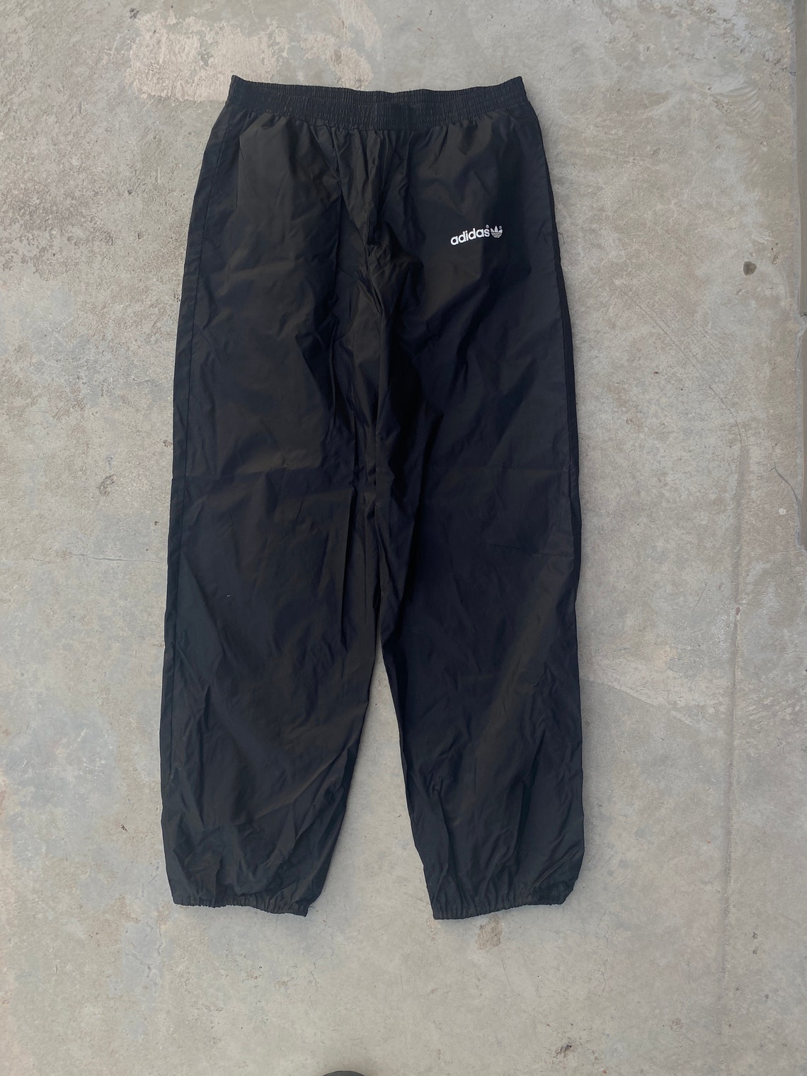 Vintage 80s Adidas Black Track Pants / Adidas Jogger Pants / Streetwear ...