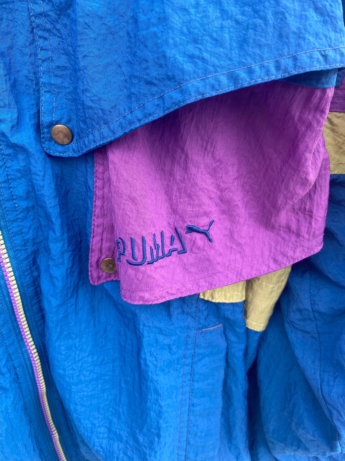 Vintage 90s Puma Full Zip Windbreaker Jacket / 1990s Puma / - Etsy Canada