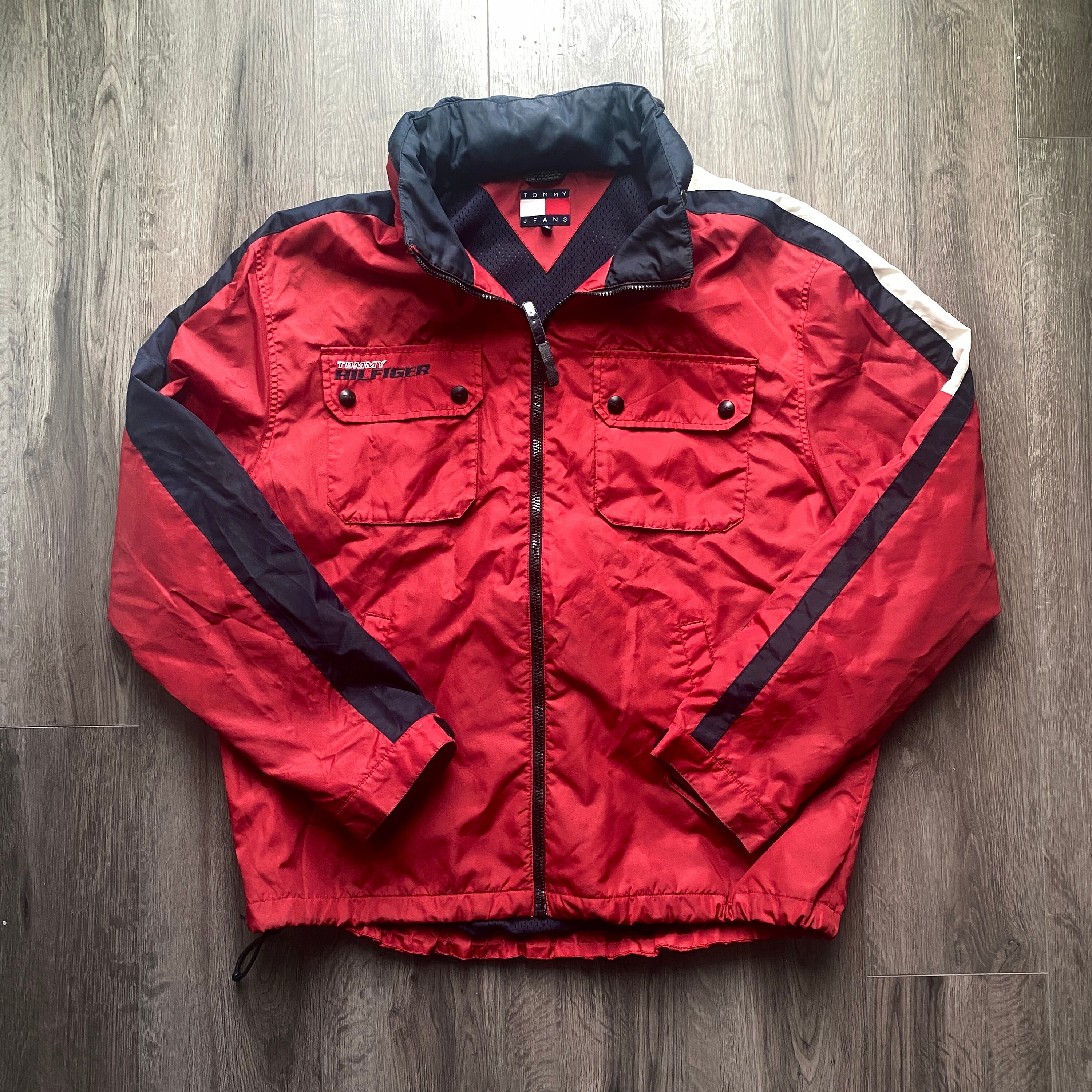 Vintage 90er Jahre Tommy Hilfiger Winterjacke Vintage Tommy Rote Oberbekleidung Tommy Parka Outdoor Tommy Jeans Ski Snowboard Etsy