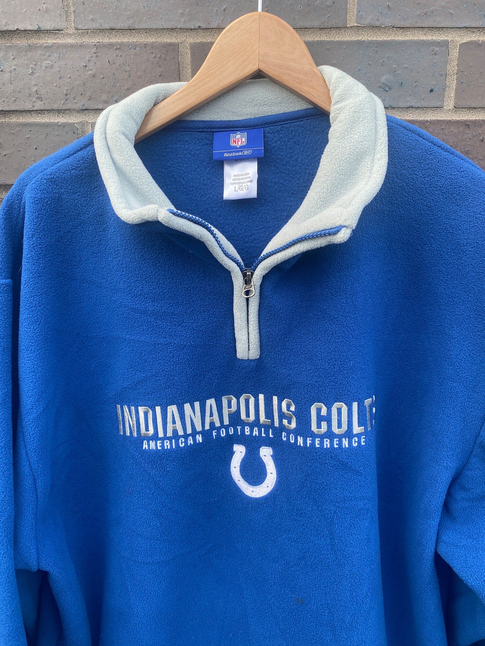 Vintage 90s Indianapolis Colts Quarter Zip Sweatshirt / Vintage Sweater ...