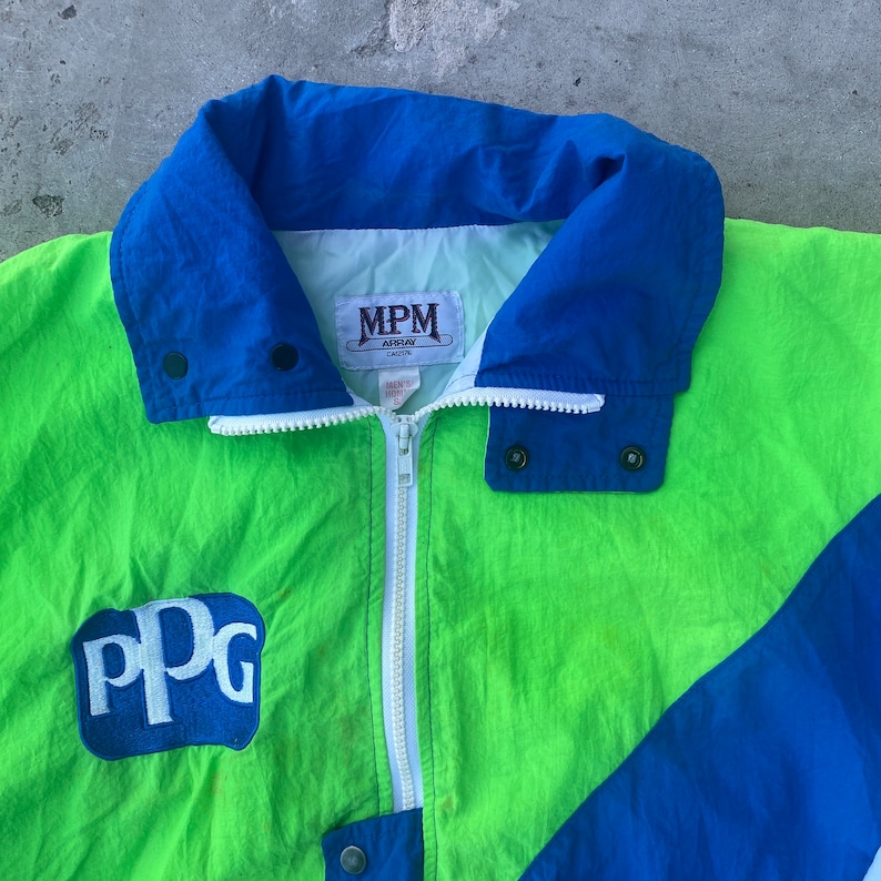 Vintage 80s PPG Oshawa Windbreaker Jacket / 1980s Retro Jacket ...