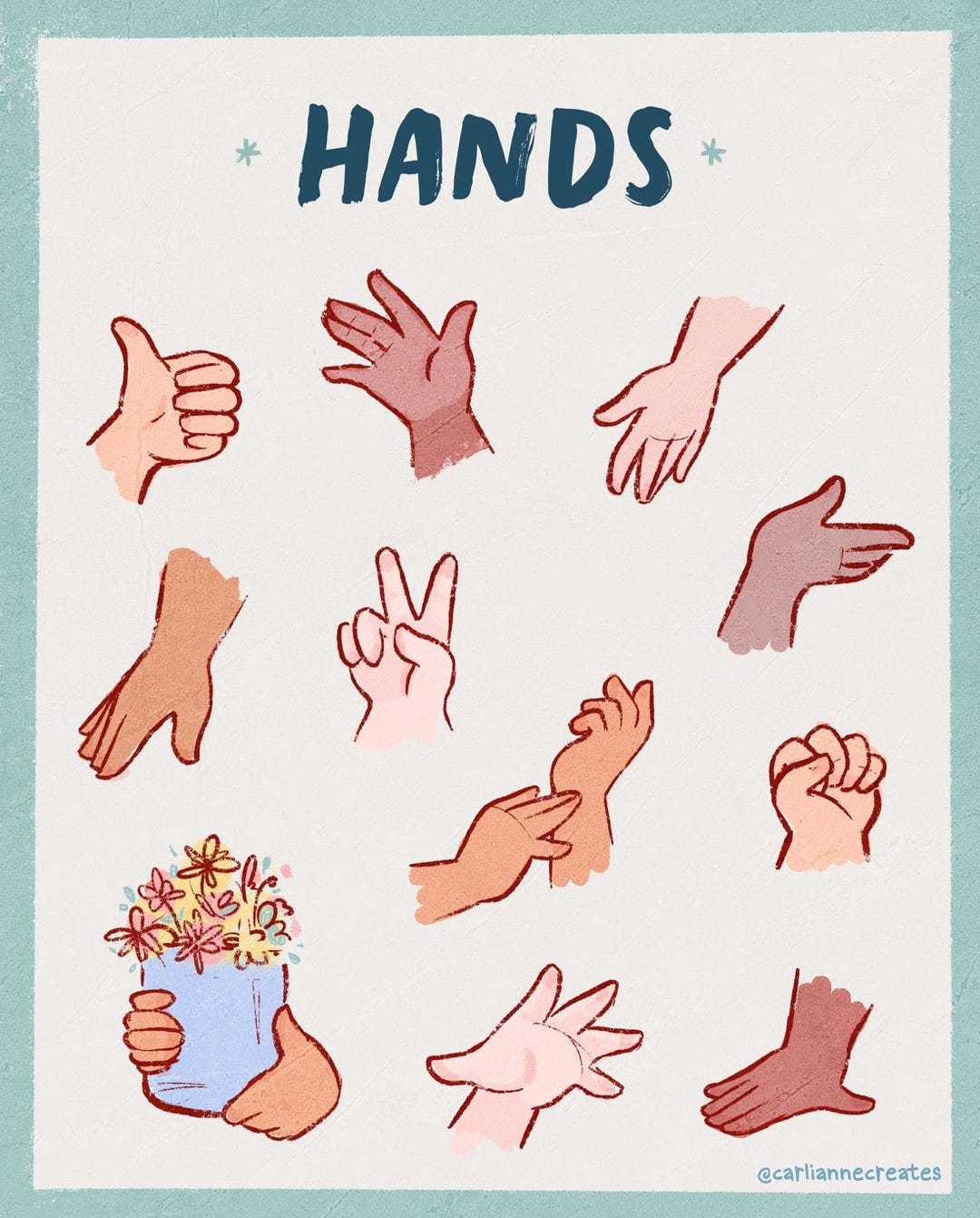 Hand Reference (8x10 Print) - Etsy