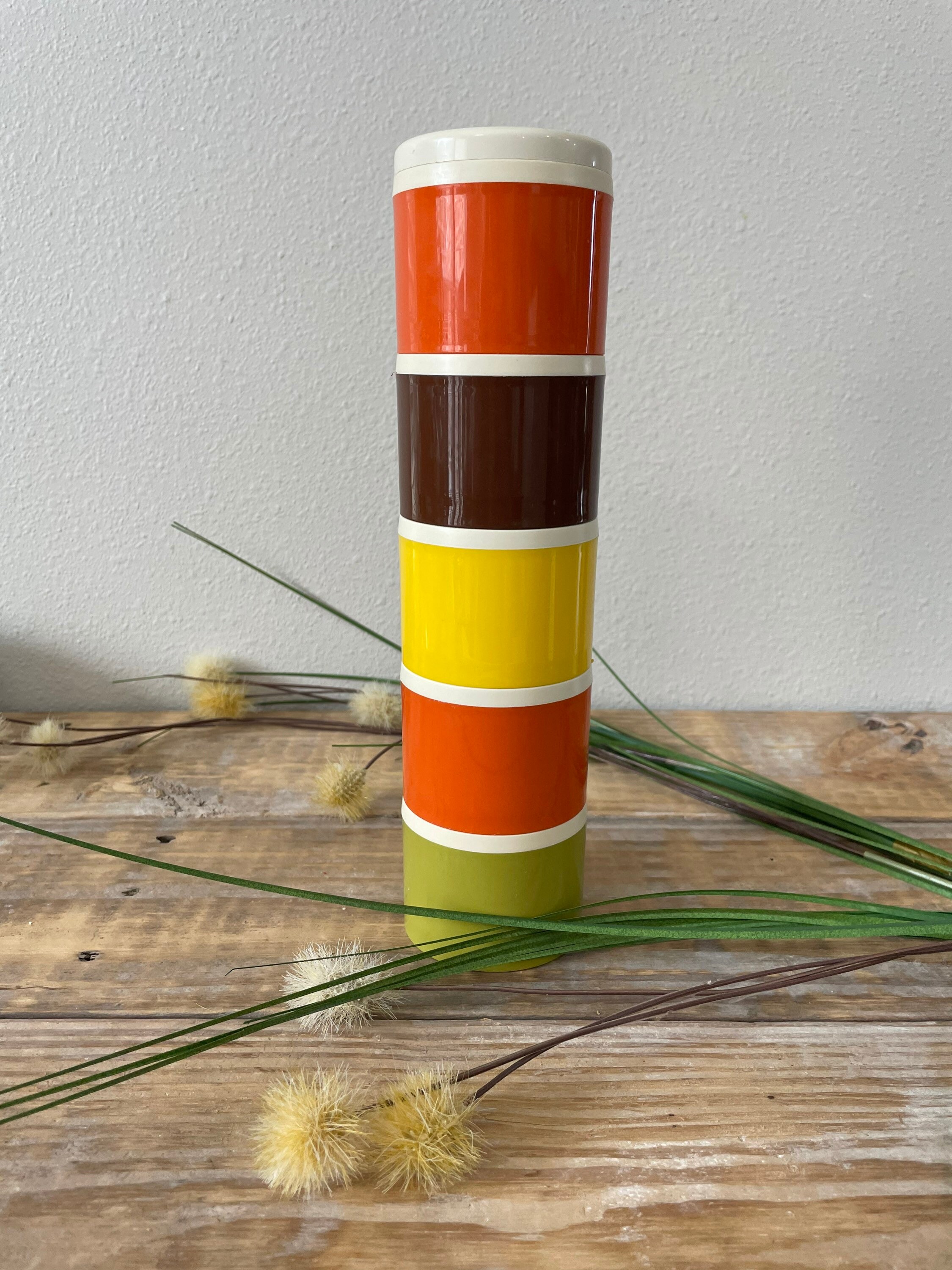 Vintage Tupperware Stacking Spice Jars - Etsy