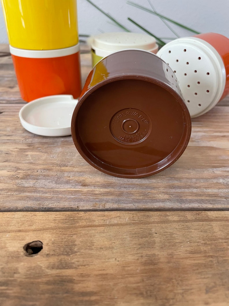 Vintage Tupperware Stacking Spice Jars - Etsy