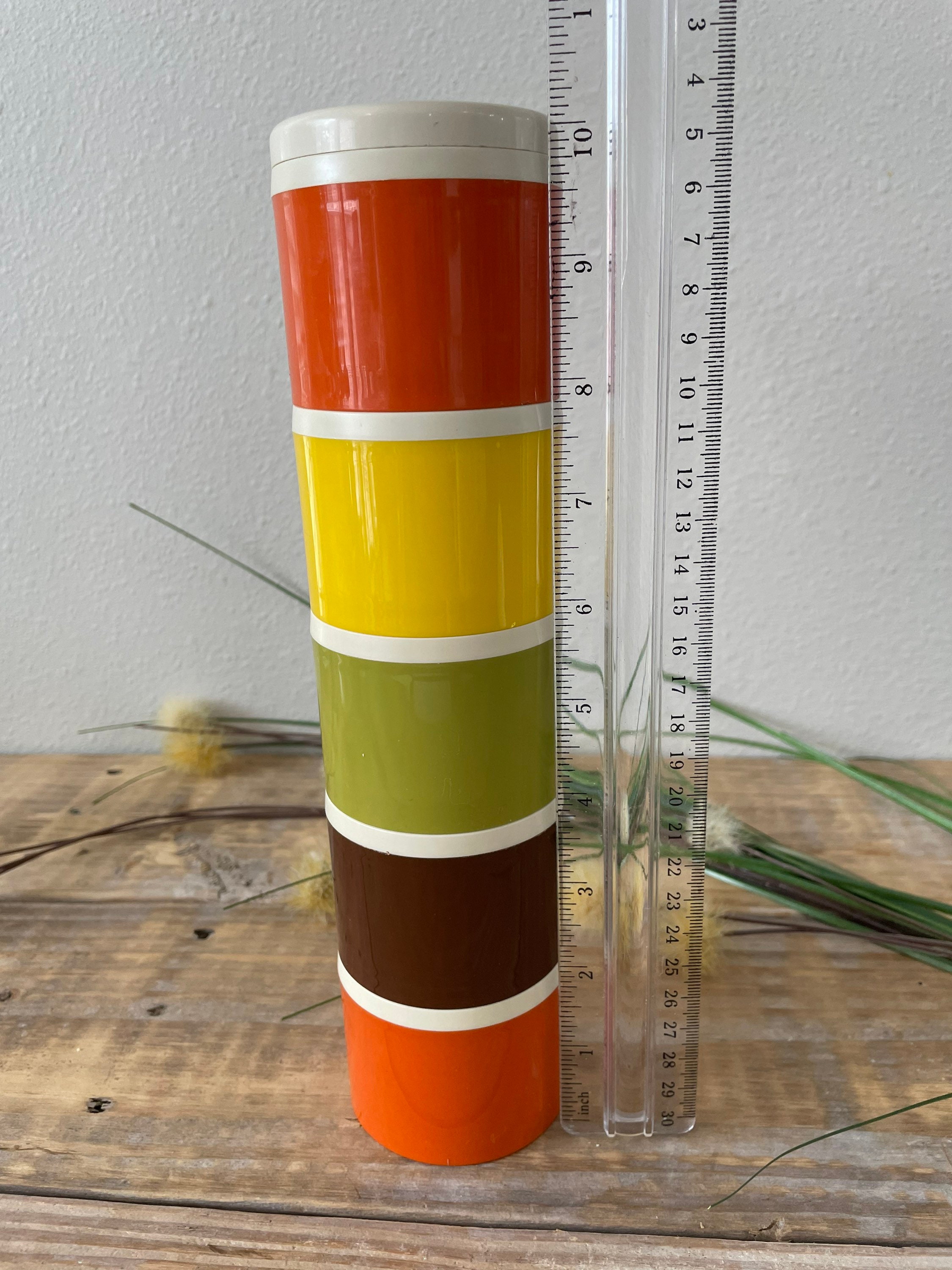Vintage Tupperware Stacking Spice Jars - Etsy