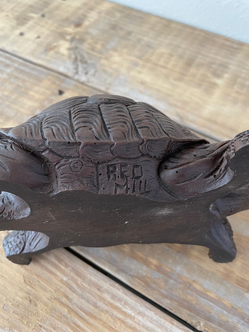Vintage Red Mill Mfg. Turtle Sculpture - Etsy