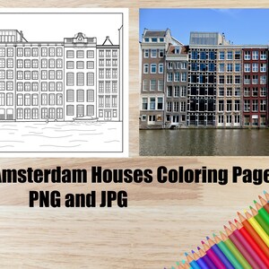 Coloring Pages, Amsterdam Print, Adult Coloring, Adult Coloring Pages ...