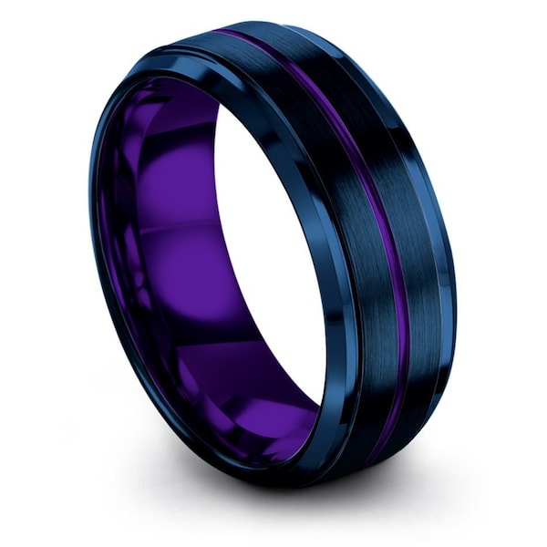 Purple Wedding Ring - Etsy