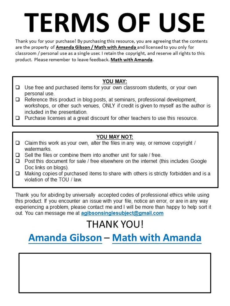 Cornell Style 7th Grade Math Notes Integers and Absolute Value - Etsy