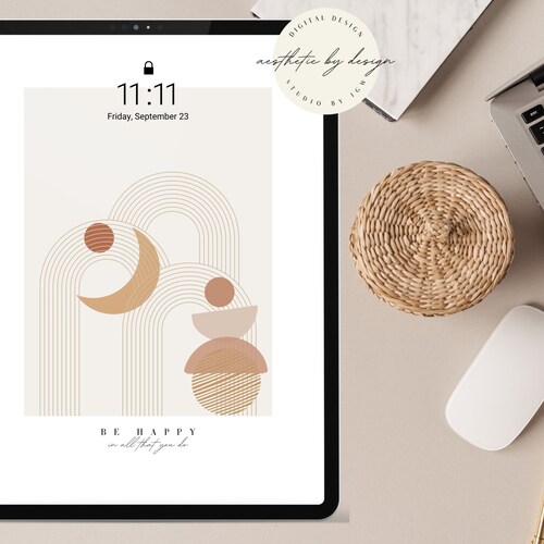 Aesthetic Ipad Wallpaper Neutral Tablet Background - Etsy