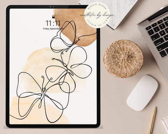 Boho Ipad Wallpaper Minimalist Aesthetic Ipad Background - Etsy