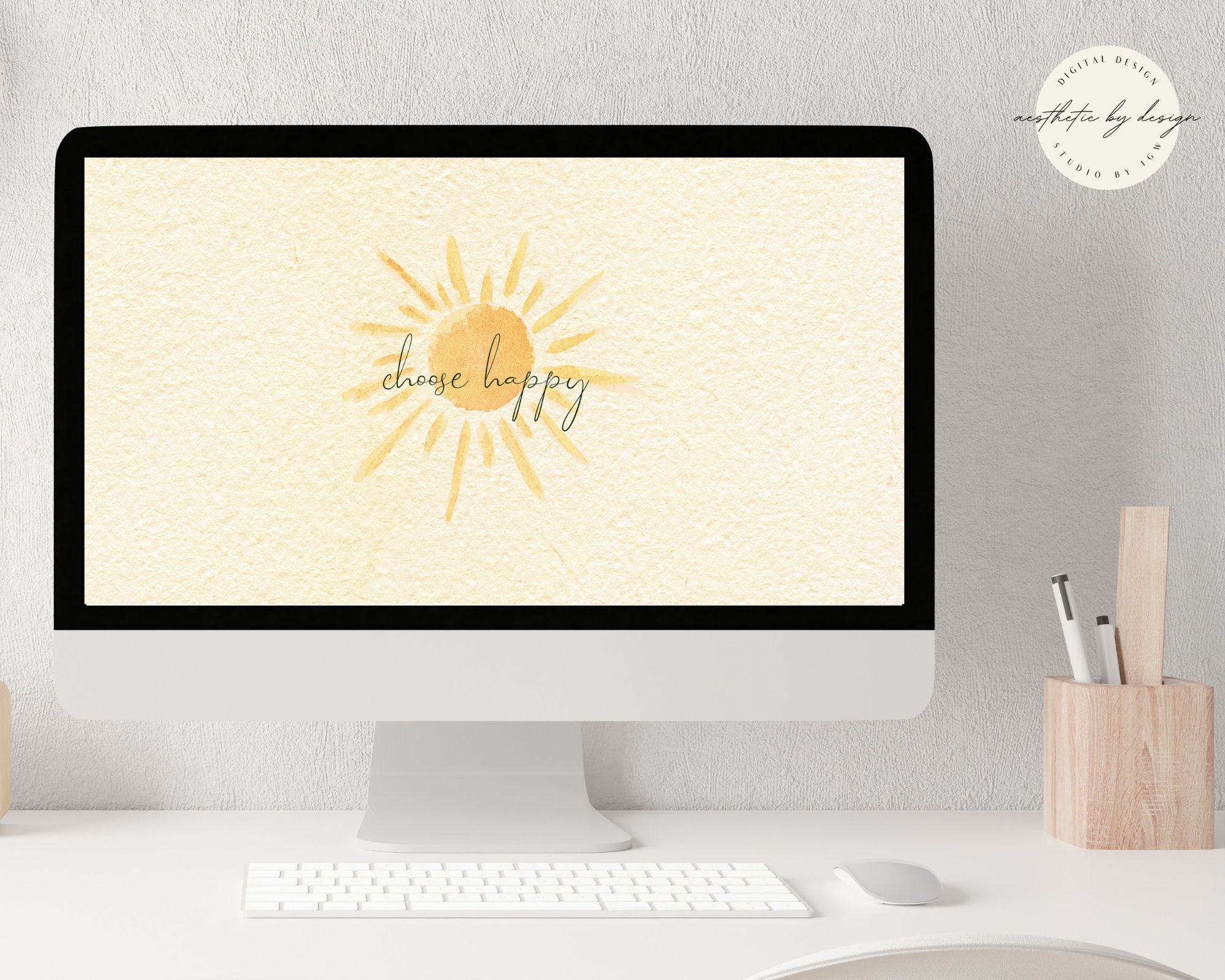 Happy Boho Wallpaper - Etsy