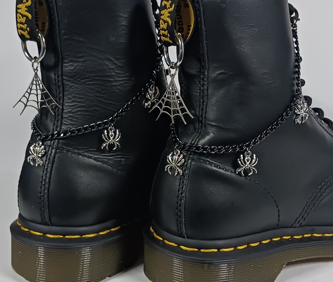 Boot Chains Spider Charms Spider Web - Etsy