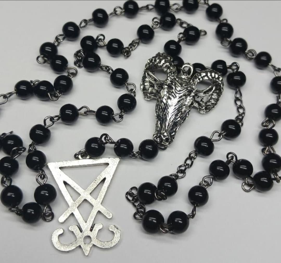 Goat Head Lucifer Sigil Rosary Seal of Satan - Etsy
