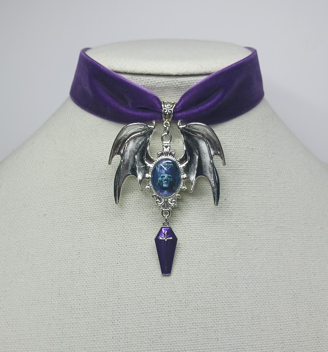 Vampire Bat Wings Choker Silver - Etsy