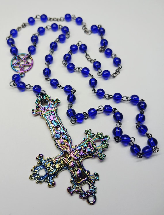 Floral Inverted Cross