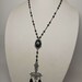 Hematite Rosary Inverted Cross Spider Pendant - Etsy