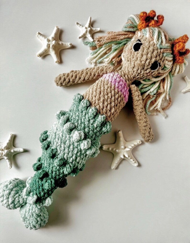 No Sew Mermaid Crochet Pattern | Mila the Mermaid - Etsy