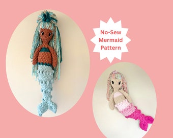 Crochet Mermaid Pattern, Amigurumi Mermaid, Ocean Crochet Pattern ...