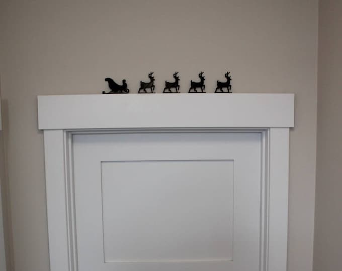 Reindeer and Sleigh Door Accent - Etsy Canada