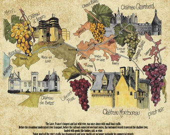 Wine Maps Geography - Etsy