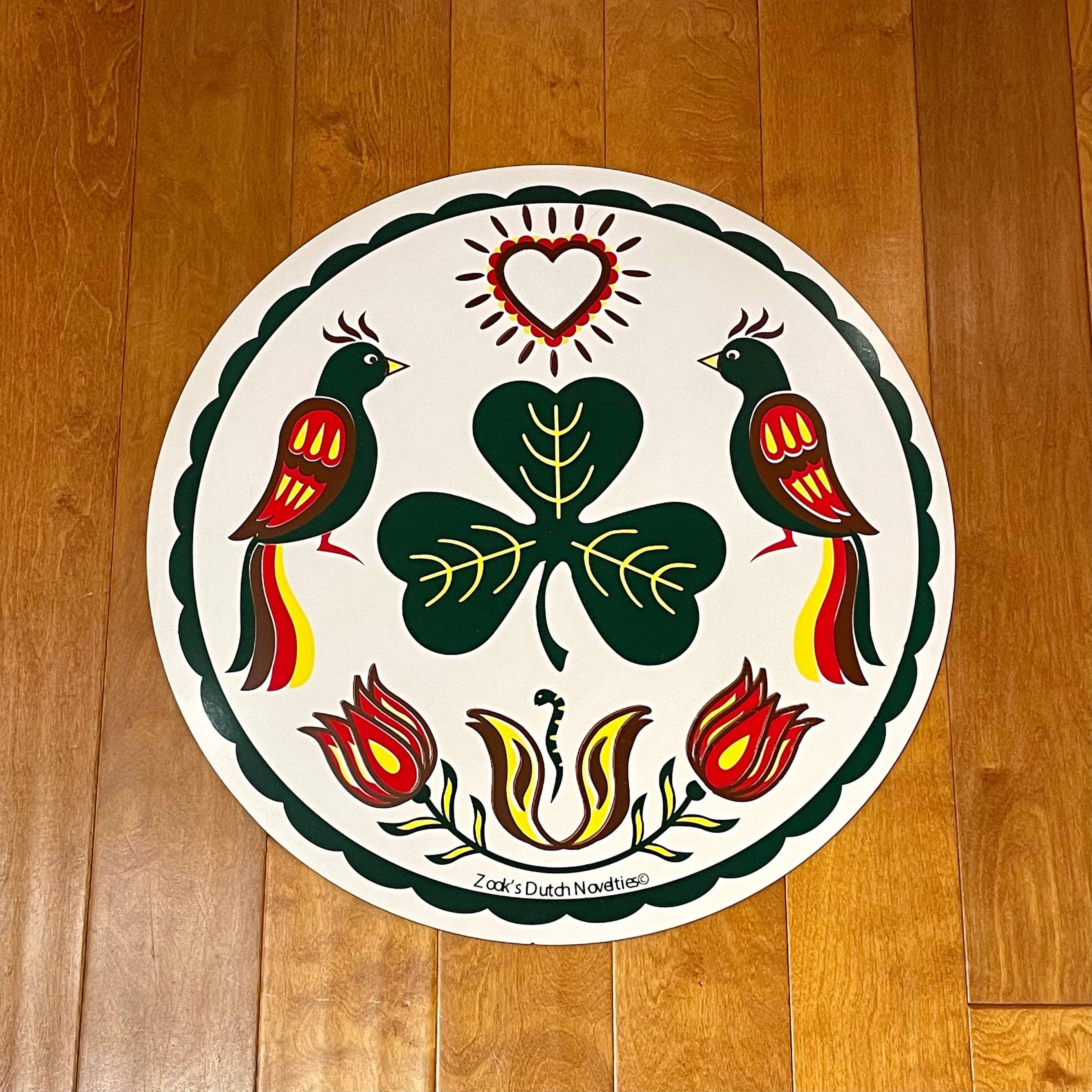 Irish Hex Signs Hxa: IRISH HEX 08 32in PA Dutch Engraved