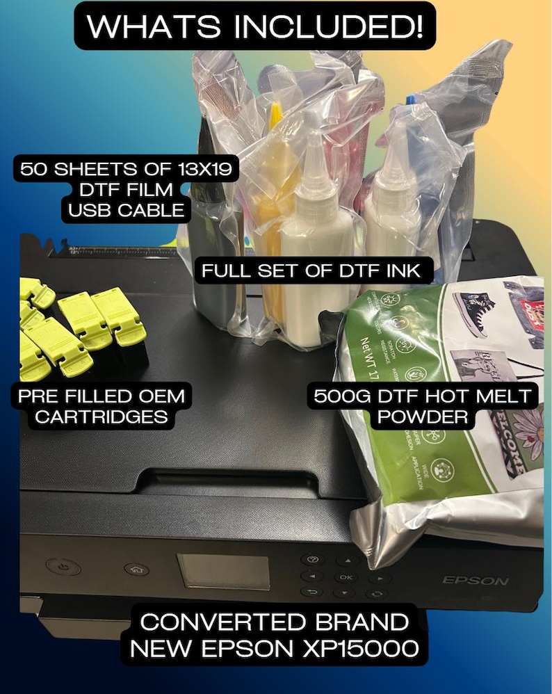 Converted Epson XP-15000 DTF Printer | Ready-to-print A3+ DTF Bundle ...