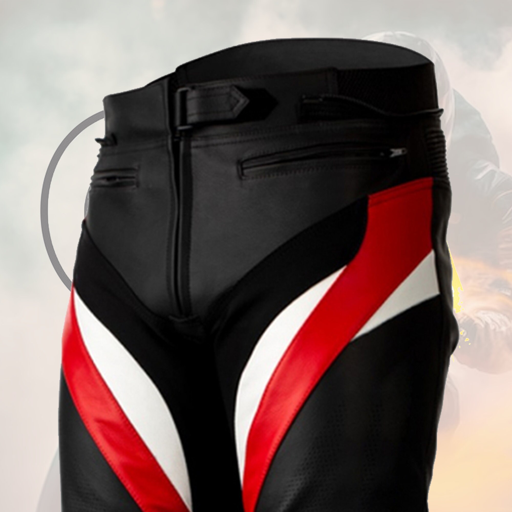 Handmade Leather Pants, Motorbike Leather Pants, Motorcycle Racing ...