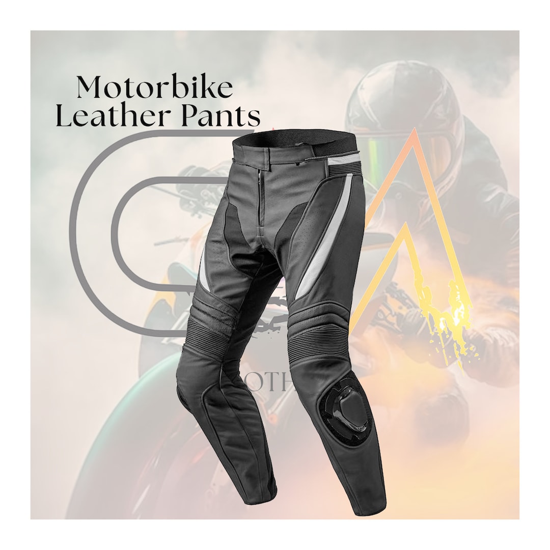 Motorbike Leather Pants, Motorcycle Racing Riding Pants With CE Armour ...