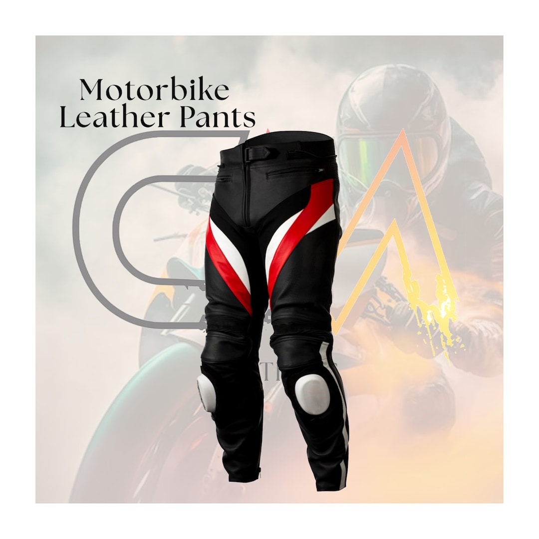 Handmade Leather Pants, Motorbike Leather Pants, Motorcycle Racing ...