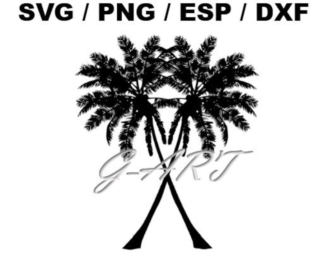 Crossed Palm Trees - Etsy