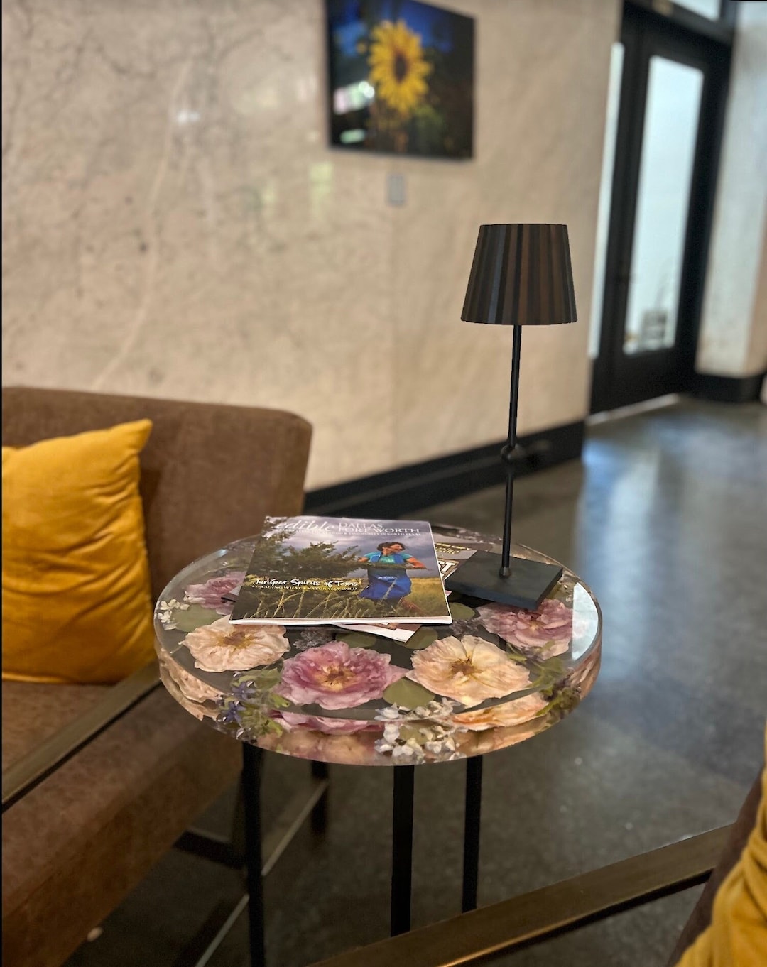 Custom Resin Floral Table, Flower Preservation, Floral Preservation ...