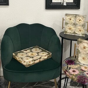 Custom Resin Floral Table, Flower Preservation, Floral Preservation ...