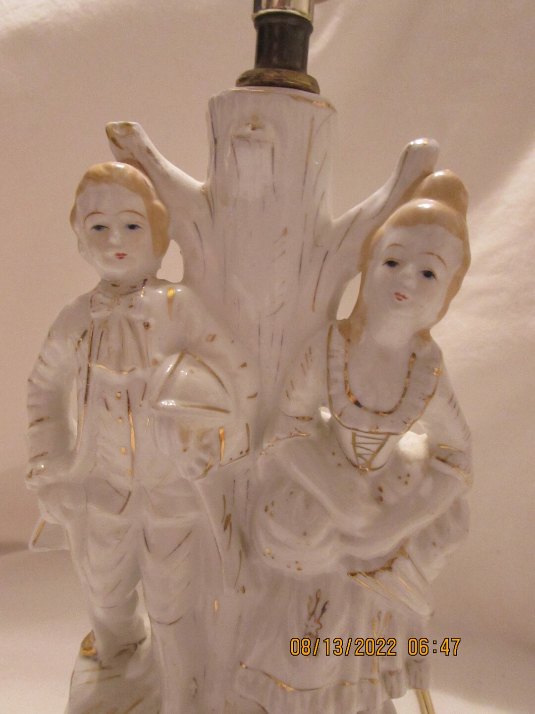 Vintage Renaissance Lamp Man and Woman Made in Japan - Etsy